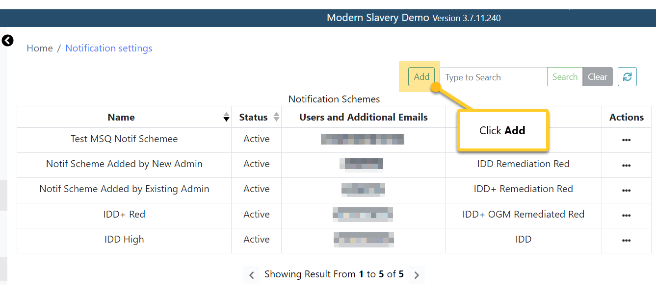 Setting up Notification Schemes – Ethixbase360